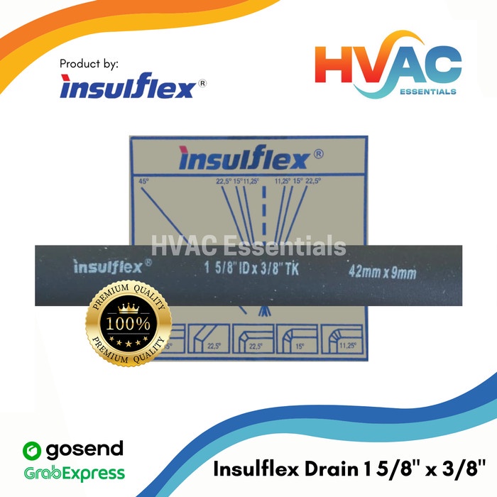 Jual ISOLASI INSULFLEX DRAIN 1 5/8" X 3/8" | Shopee Indonesia