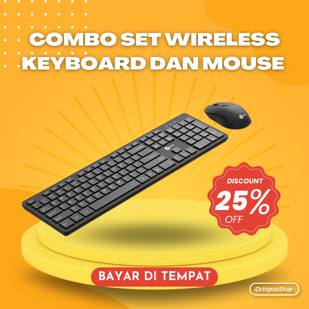 Jual Lenovo Lecco Combo Set Wireless Keyboard dan Mouse Smart Sleep ...