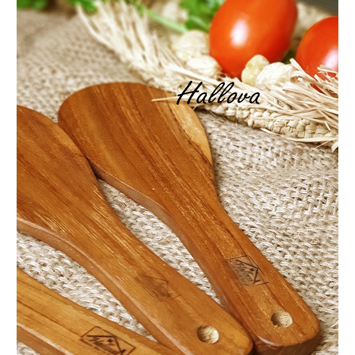 Jual Centong Nasi Kayu Jati Premium Quality by Hallova Original ...