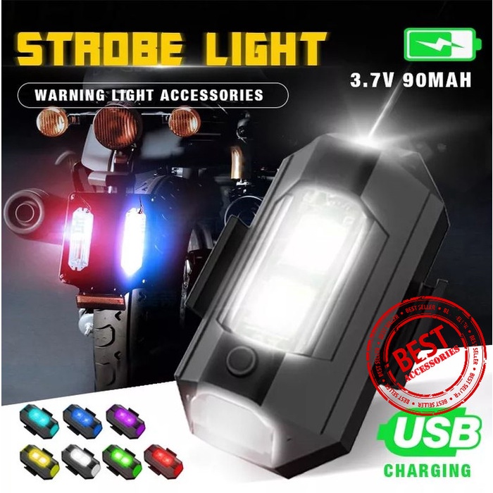 Jual Lampu Led Kedip Pesawat RGB 7 Warna Motor Mobil Drone | Shopee ...