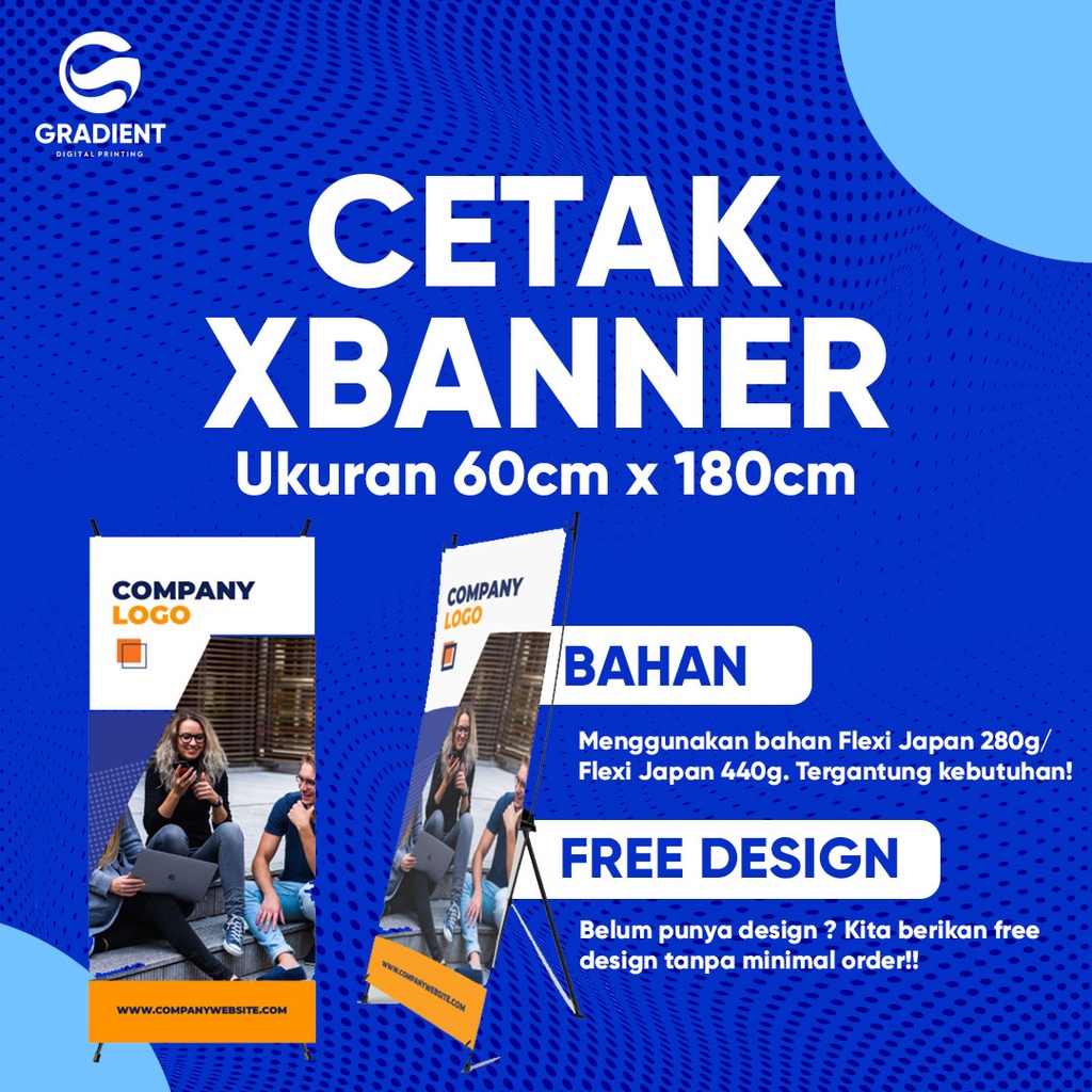 Jual Cetak X-Banner Full Paket Custom | Shopee Indonesia