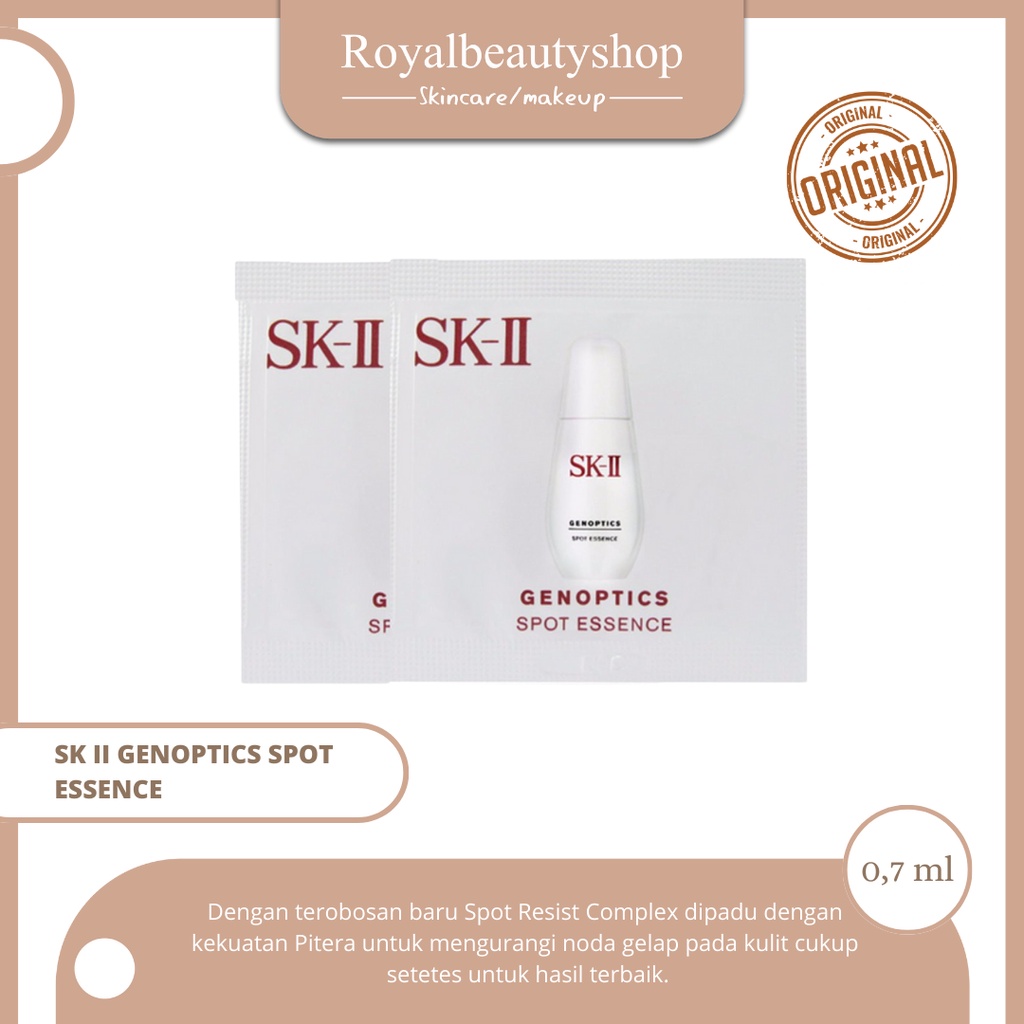 Jual SK-II SK II SK2 Genoptics Spot Essence 0.7ml / spot essence sachet | Shopee Indonesia