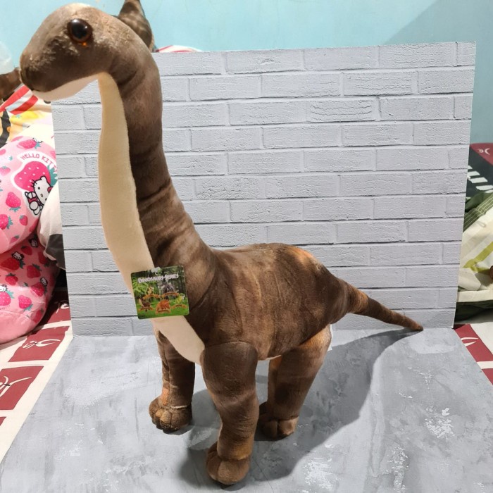 Jual BONEKA TYREX DINOSAURUS BRONTOSAURUS TRICERATOPS BIG SIZE 13-21 ...