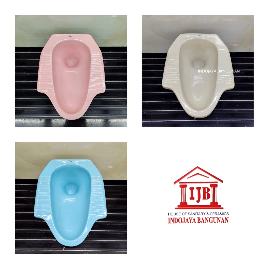 Jual Kloset Jongkok Closet Leher Angsa Leher Corong Putih Pink Biru ...