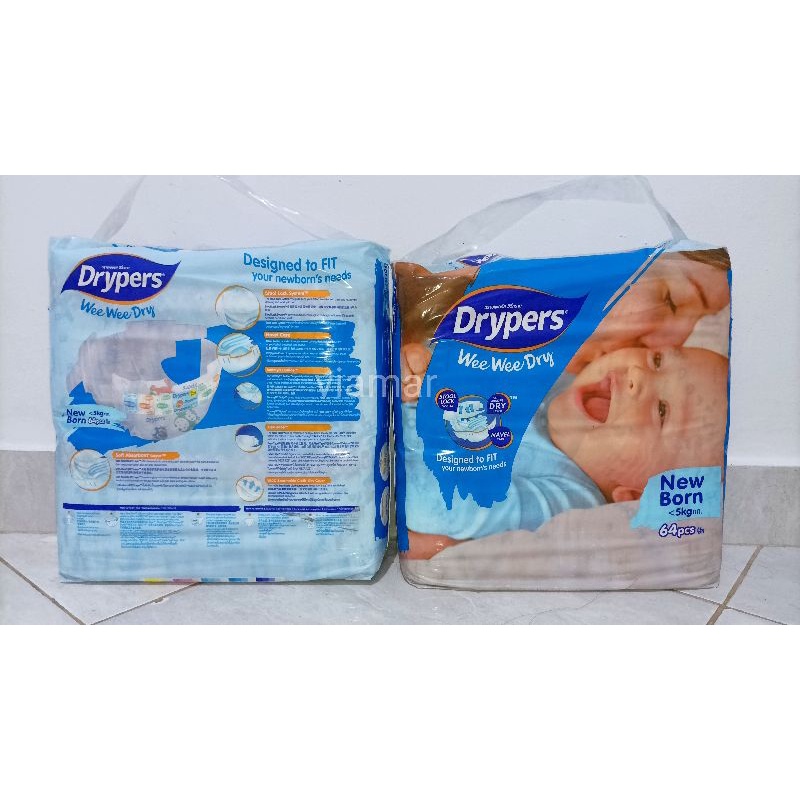 Jual Drypers Wee Wee Dry NB 64pcs | Drypers Newborn | Shopee Indonesia