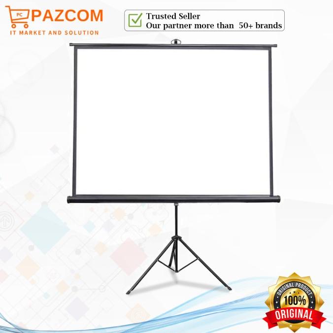 Jual Layar Proyektor dengan Tripod Screen Projektor 70 inch | Shopee ...