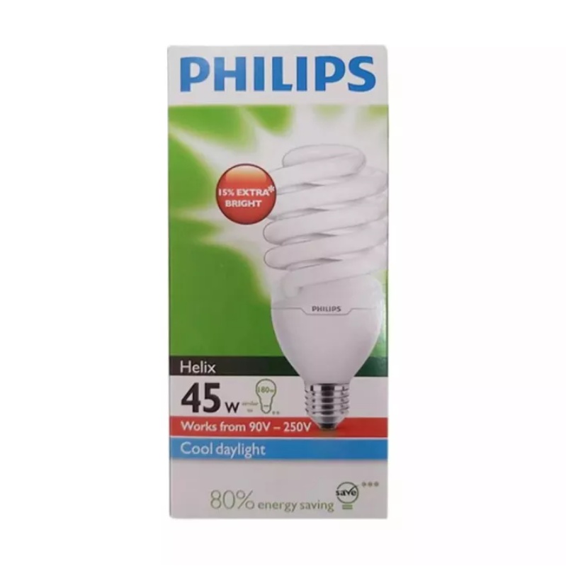 Jual Lampu Philips Helix 45 Watt, Cahaya warna putih | Shopee Indonesia