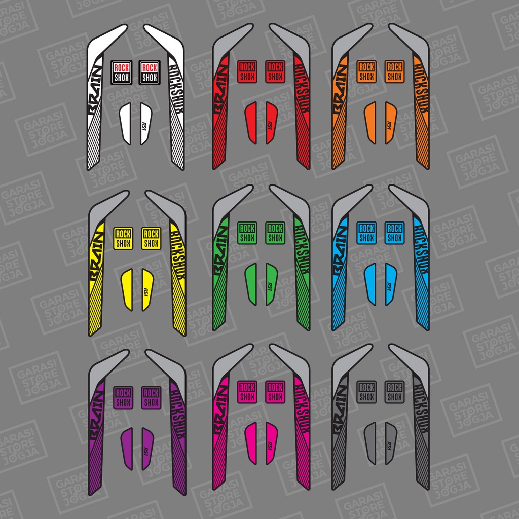 Jual Decal Stiker Fork Rockshox RS1 Brain | Shopee Indonesia