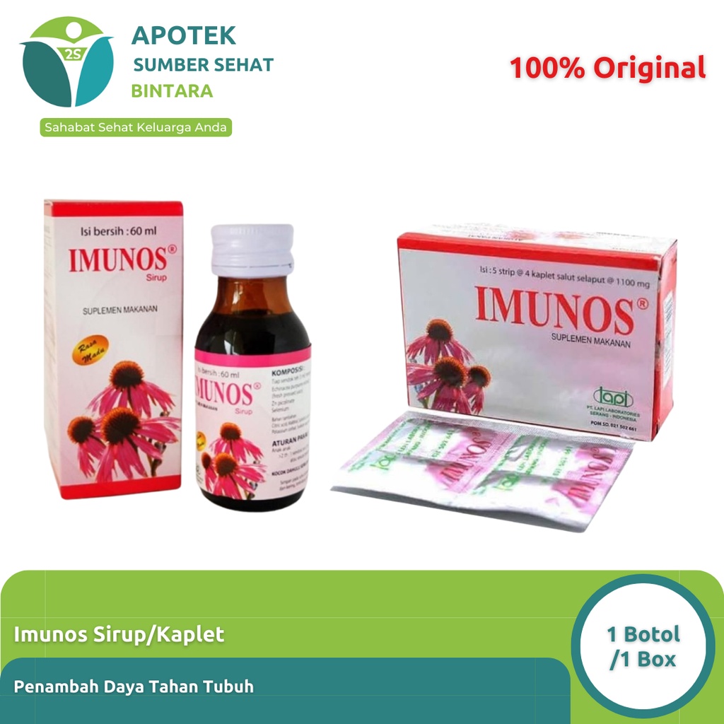 Jual Imunos Sirup/Kaplet Vitamin Imun | Shopee Indonesia