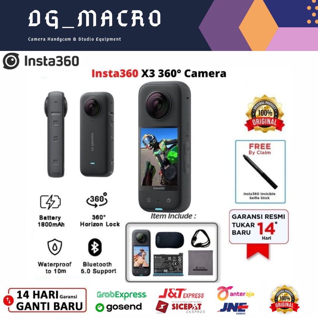 Jual Insta360 ONE X3 Action Camera Insta 360 X3 | Shopee Indonesia