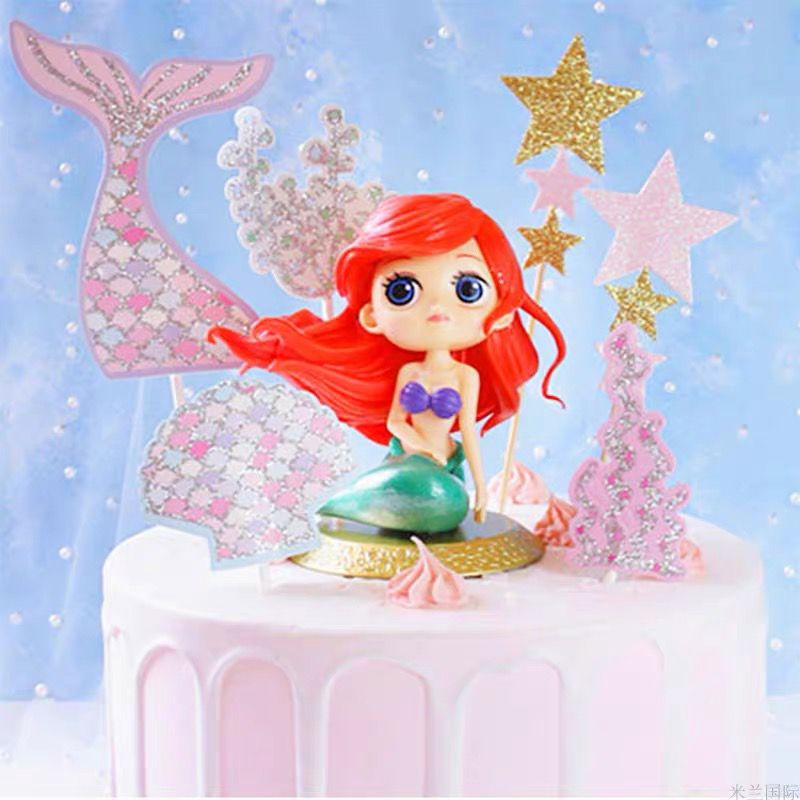 Jual Topper Boneka Princess Ariel Mermaid Putri Duyung Dekorasi Hiasan ...