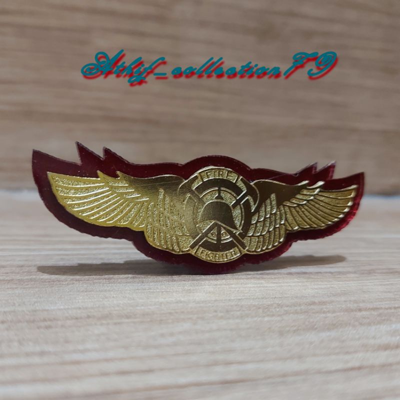 Jual Pin Wings Pemadam Damkar Pin Wing Damkar Pemadam Kuningan Magnet ...