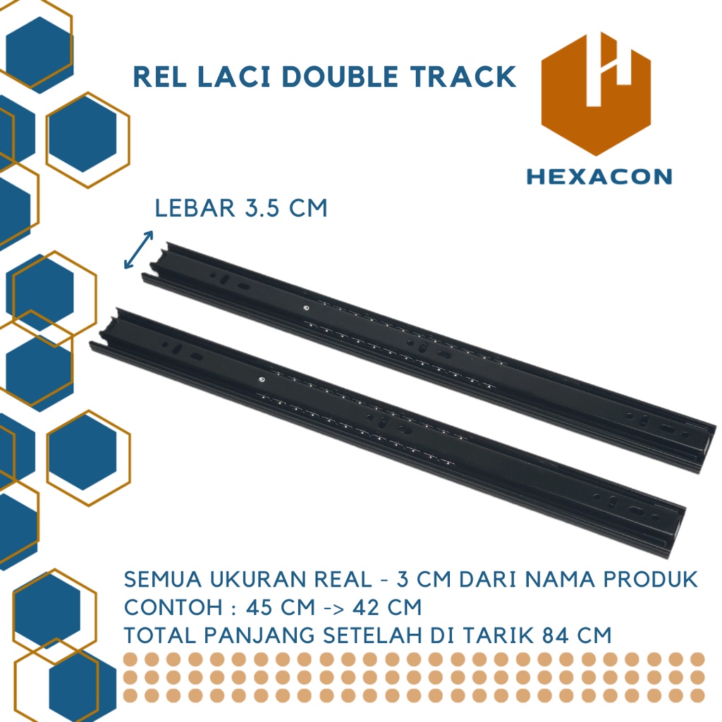 Jual Rel Laci 2x Double Track 50 cm / Rel Laci Hitam Double Track Full ...