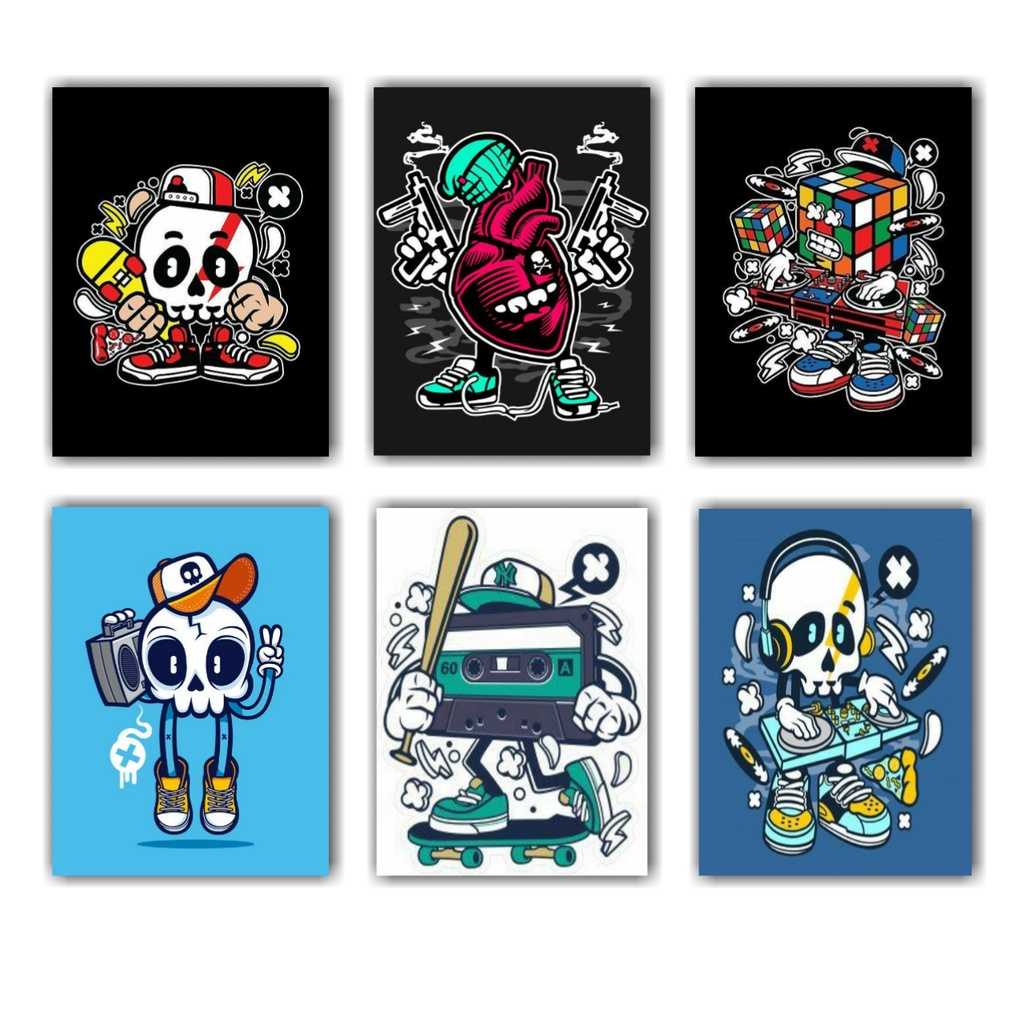 Jual Poster Dinding | Poster Kayu Cartoon Art | Wall Decor 20x30 cm ...