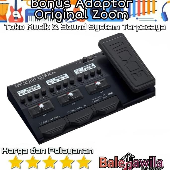 Jual Guitar Effect Efek Gitar Multi Effect Processor Zoom G3Xn + Adaptor | Shopee Indonesia