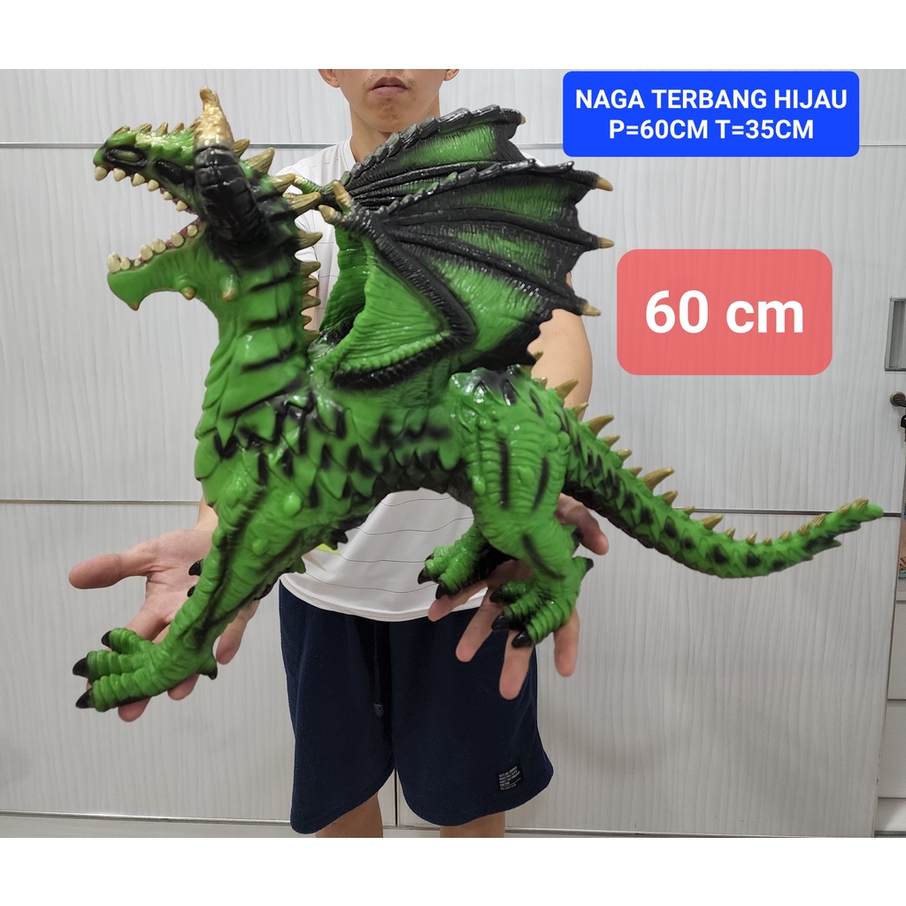 Jual MAINAN DINOSAURUS NAGA TERBANG KARET BESAR FLYING DRAGON JUMBO | Shopee Indonesia