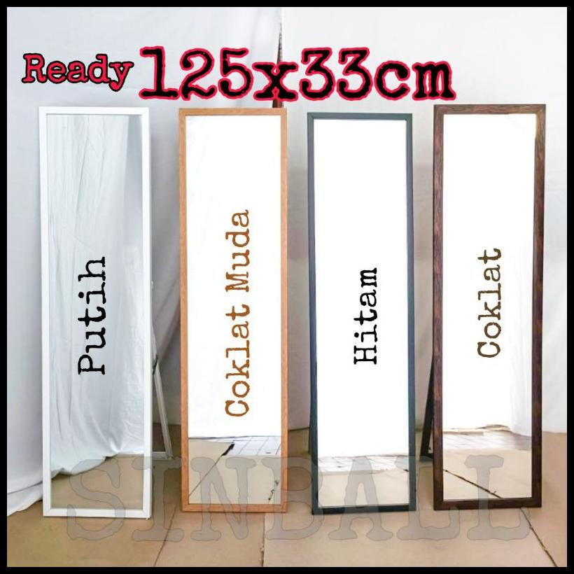 Jual Standing Mirror Kaca Berdiri Aesthetic Cermin Full Body Bingkai ...