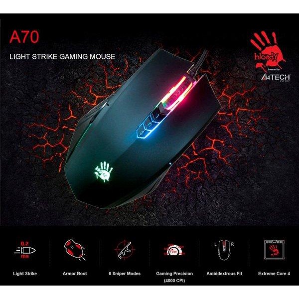 Jual Mouse Gaming Bloody A70 Activated Ultra Core By A4Tech Gaming ...