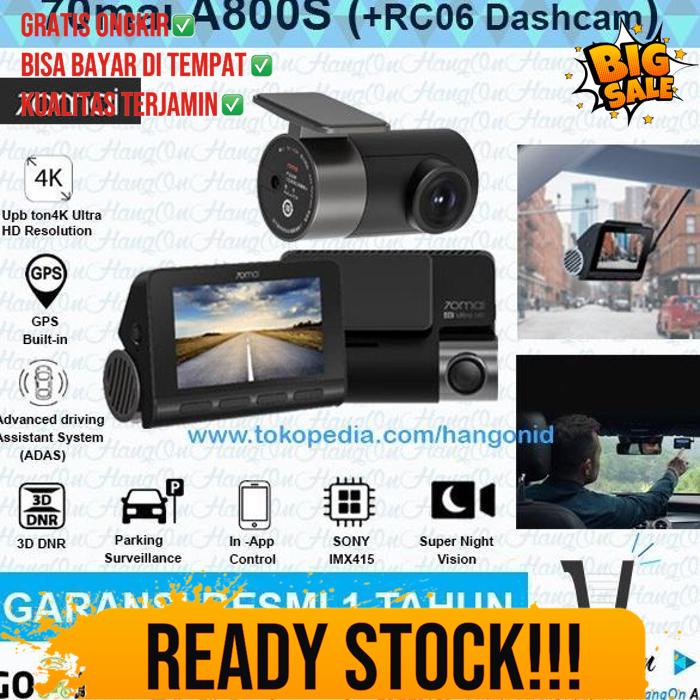 Jual 70Mai A800S 4K Dashcam Wifi Gps Adas Smart Dash Camera Cam Car | Shopee Indonesia