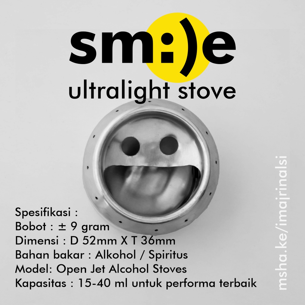 Jual imajrinalsi ⛺ smile ultralight kompor spirtus alkohol Trangia ...