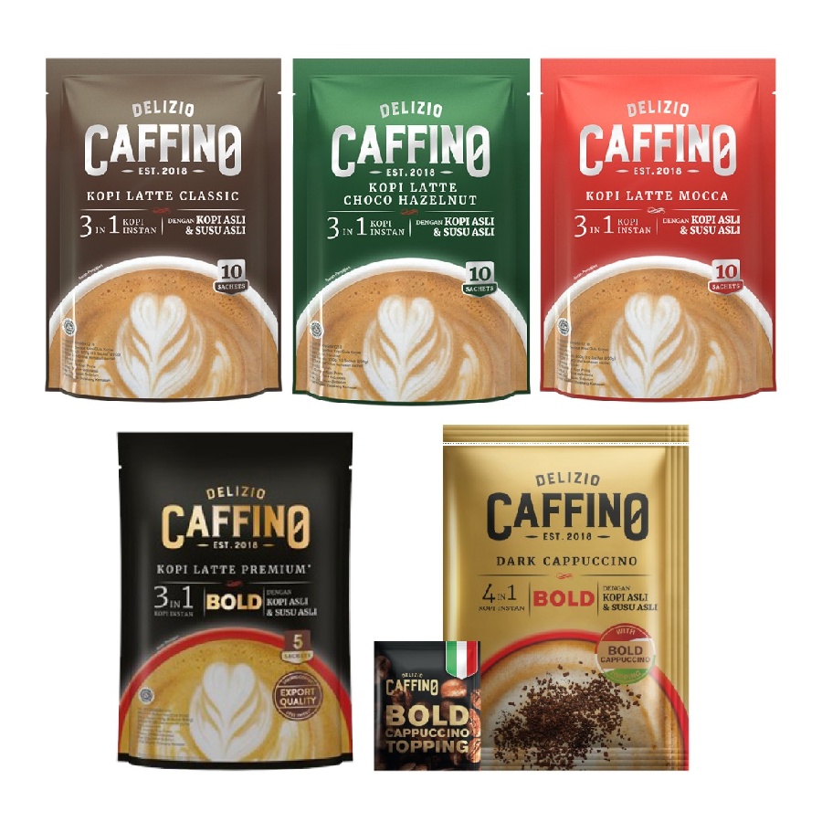 Jual Delizio Caffino Kopi Pouch - All Varian [GOJEK/GRAB] | Shopee ...
