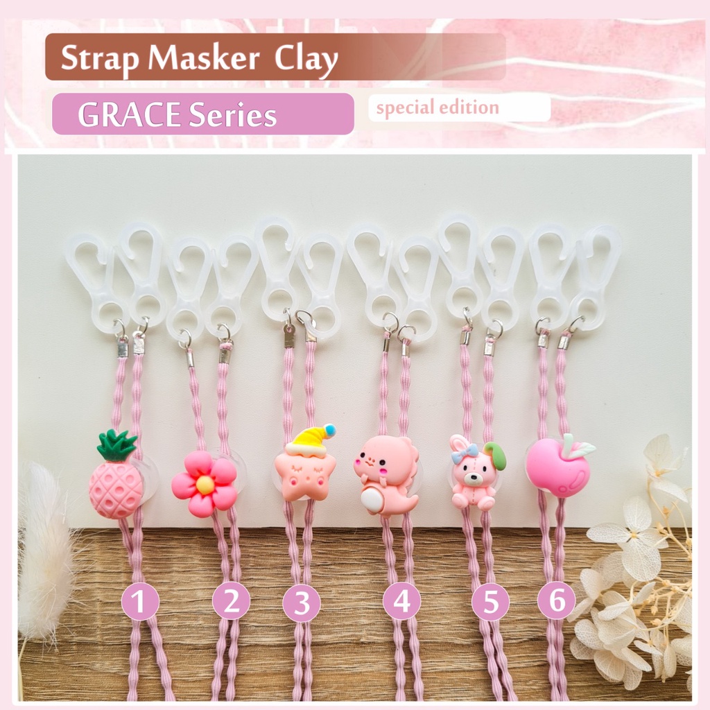 Jual Basic Strap Masker 2in1 (Tanpa Mutiara) Lucu & Cantik - Konektor ...