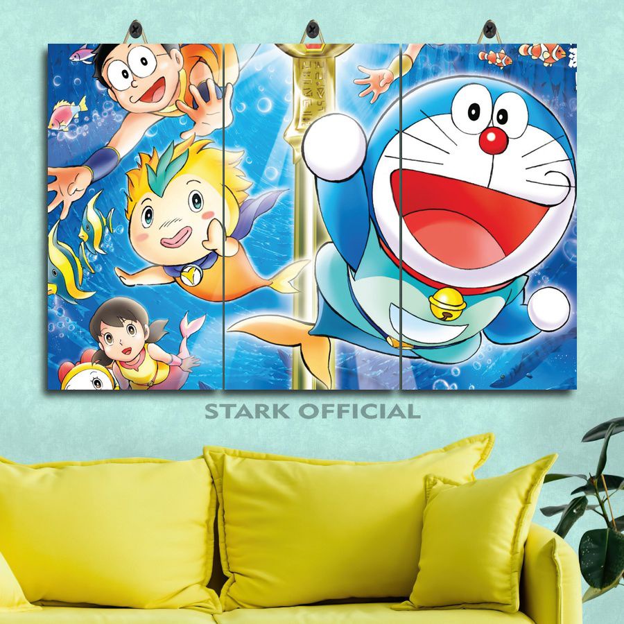 Jual HIASAN DINDING WALLPAPER GAMBAR DORAEMON THE MOVIE 45X30 MULTI ...