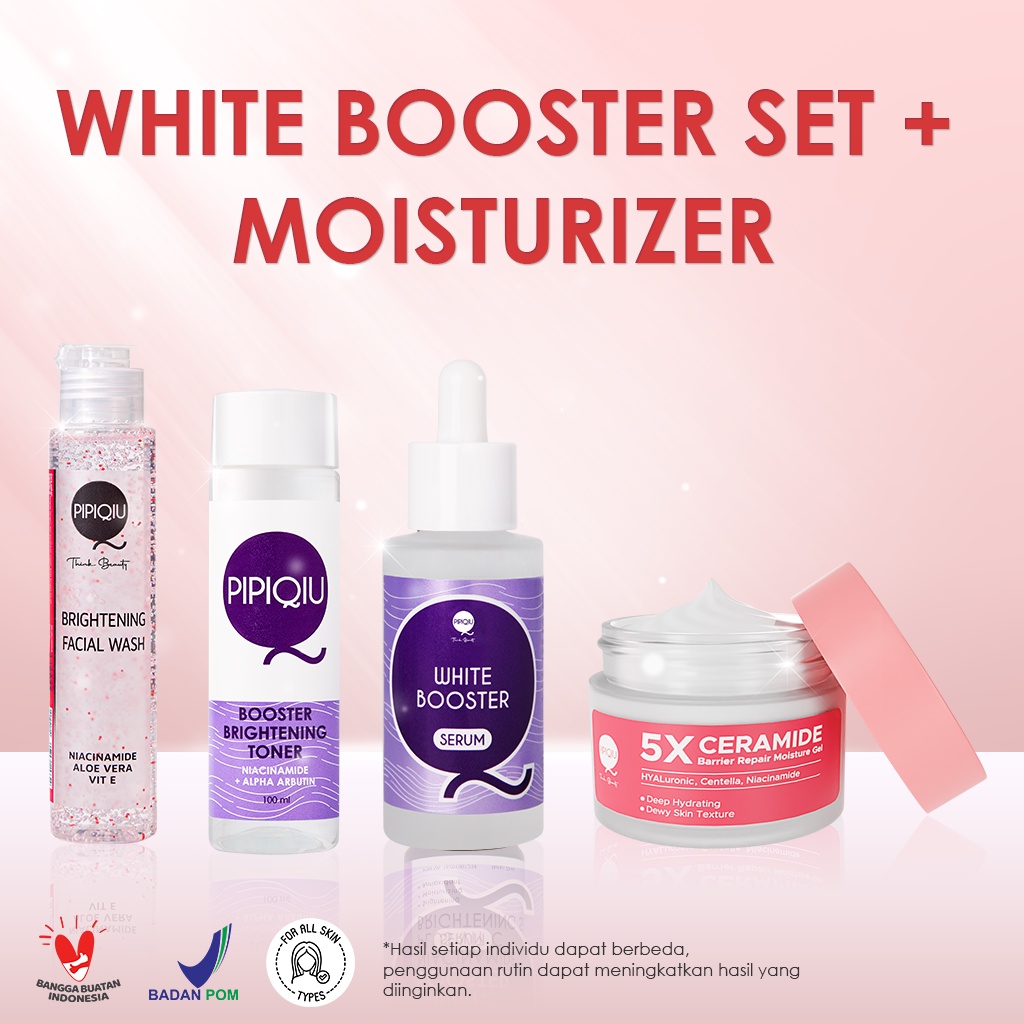 Jual Pipiqiu White Booster Set+Moisturizer (Pfc+Pbt+Pnbs+Pcmg) | Shopee ...
