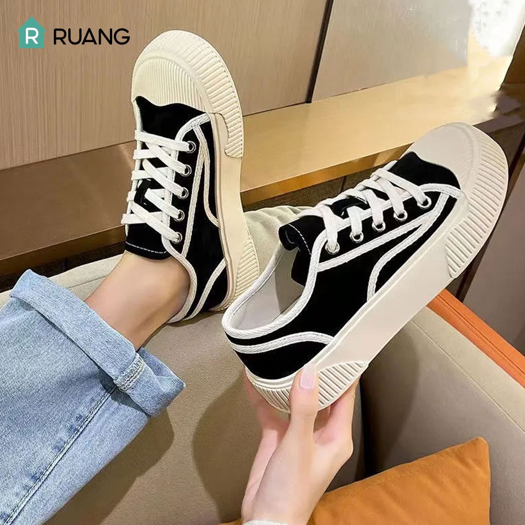 Jual Sepatu Kanvas Wanita Korea Sport Shoes Sepatu Sneakers Casual ...