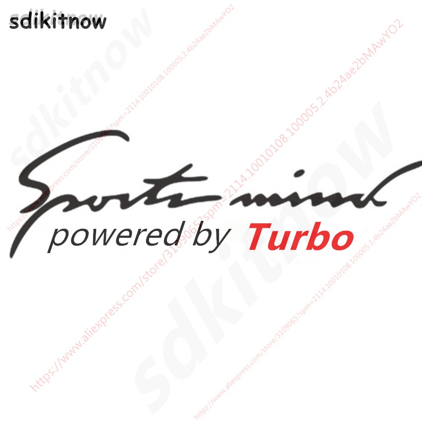 Jual Stiker Tempel Mobil Sport Gaya Otomatis Didukung Oleh Turbo untuk ...