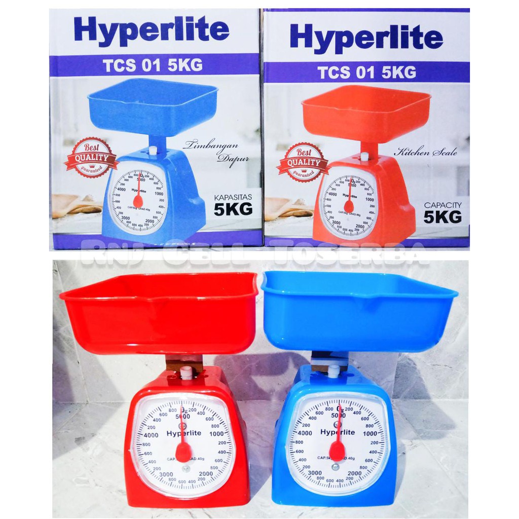 Jual Timbangan Kue Kitchen Scale Analog Manual Kapasitas 5 KG Hyperlite TCS 01 | Shopee Indonesia