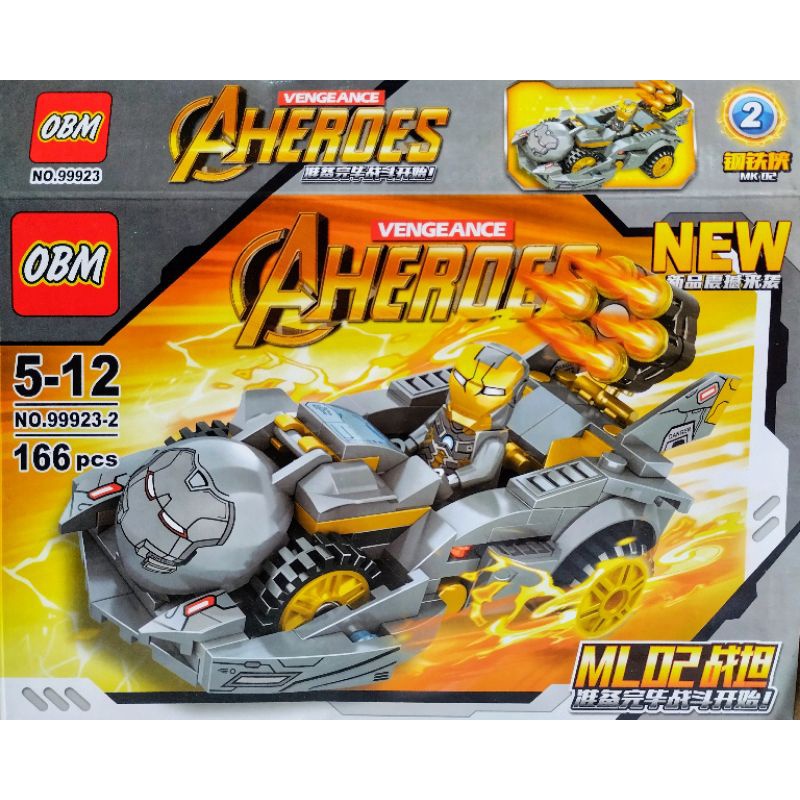 Jual mainan lego mobil iron man OBM99923-2 kendaraan ironman dengan ...