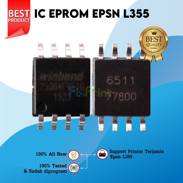 Jual IC Eprom Eeprom Epson L355 Resetter Counter Mainboard Printer L355 | Shopee Indonesia