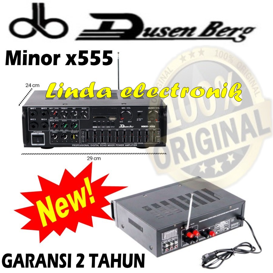 Jual Power Amplifier audio DUSENBERG MINOR X555 Amplifier Bluetooth ...