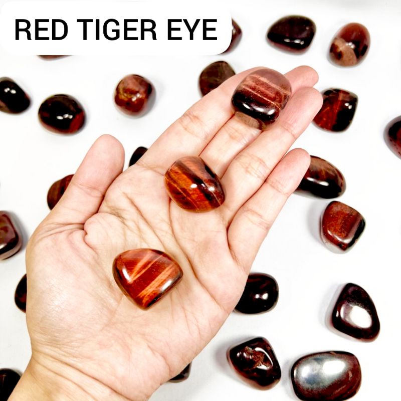 Jual Red Tiger Eye Crystal Tumble / Batu Mata Merah Harimau Blue ...