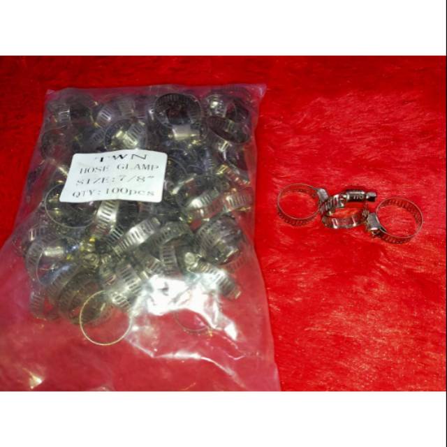 Jual Klem Hose 7/8 Inch ( 1 Pak Isi 20 Pcs ) | Shopee Indonesia