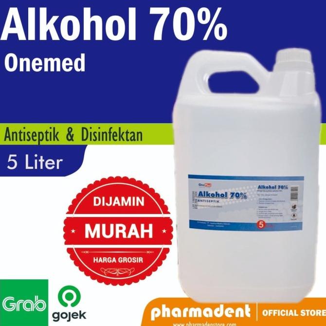 Jual Onemed Alkohol 70% 5 Liter One Med - Alat Dan Kelengkapn Medis ...