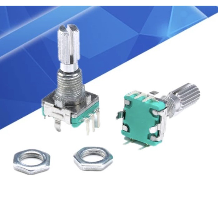 Jual EC-11 O Handle 15mm Rotary Encoder EC11 Plum Digital Potensiometer ...