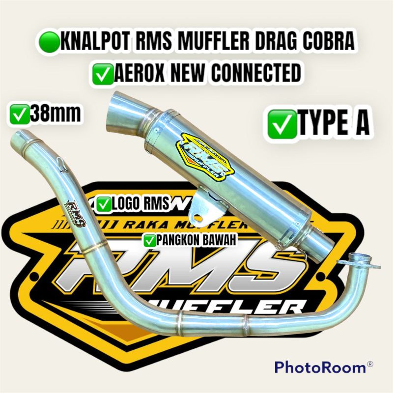 Jual KNALPOT AEROX NEW CONNECTED N MAX NEW 155 COBRA DRAG SAMLONG NAIK ...