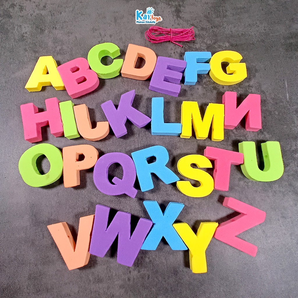 Jual Paket Meronce Spons Geometri / Ronce Spon Huruf Besar / Huruf ...