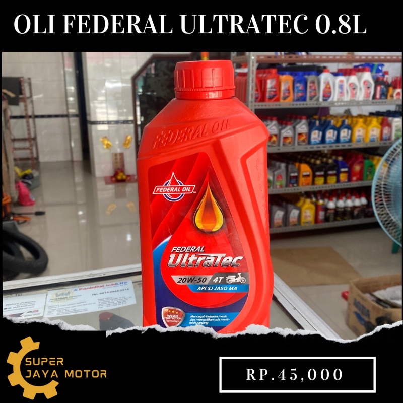 Jual Federal Oil Ultratec 20W-50 4T 0.8L | Shopee Indonesia