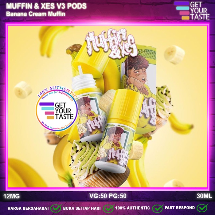 Jual Liquid YB Muffin and Xes V3 Banana Pods Friendly 30ML by Reza Arap ...