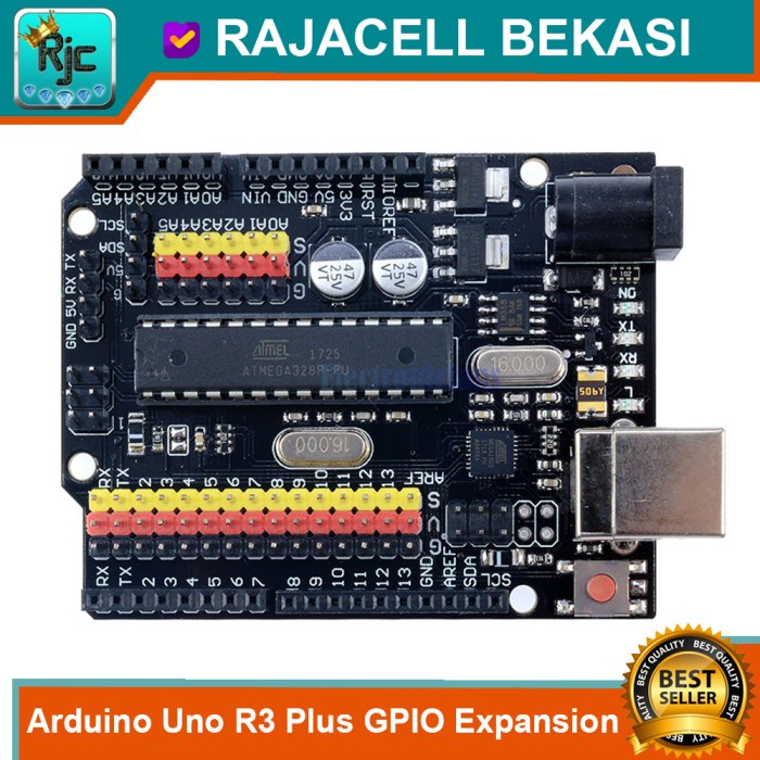Jual Arduino Uno R3+ Plus GPIO Expansion Hi-Quality Uno R3 Compatible ...