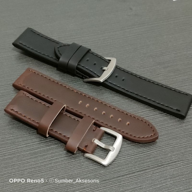 Jual Strap Tali Jam Zamora Gunuine Leather Kulit 20 22 24 26 / Tali Jam ...