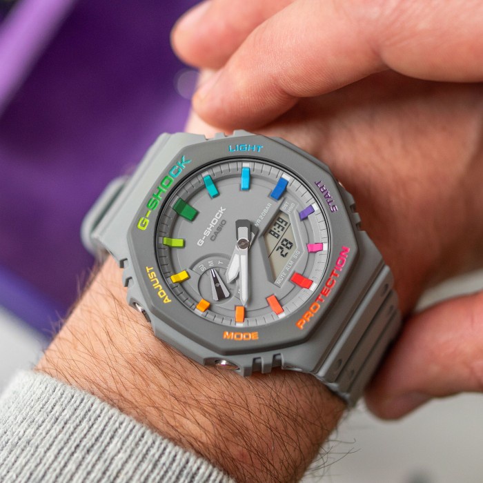 Jual G-Shock Casioak Ga-2100 / GA2110 ET-8ADR Original Rainbow Dial ...