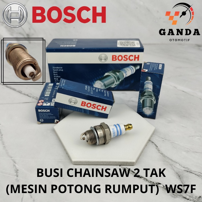 Jual BUSI MESIN POTONG RUMPUT CHAINSAW 2 TAK WS7F SPARK PLUG BOSCH ORIGINAL | Shopee Indonesia