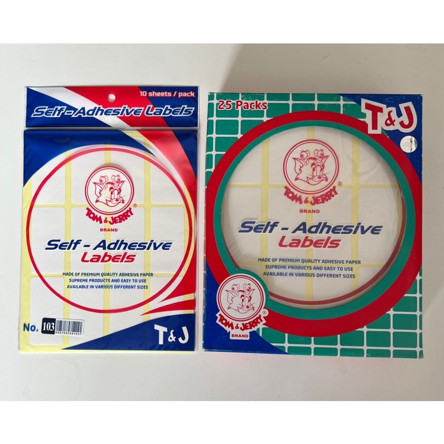 Jual [1 set] Label Stiker self adhesive labels Tom and Jerry | Shopee Indonesia