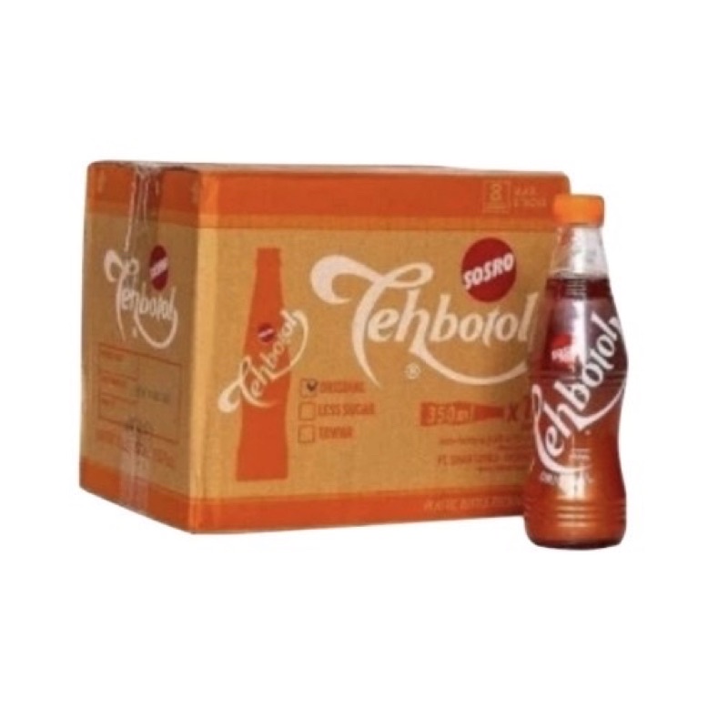 Jual Dus Karton Sosro Teh Botol 350ml 350 ml 1 Dus Isi 12 | Shopee ...