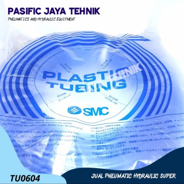Jual Pneumatic Polyurethane Tubing Smc Tu0604Bu-100 Blue/Biru O.D 6Mm I ...