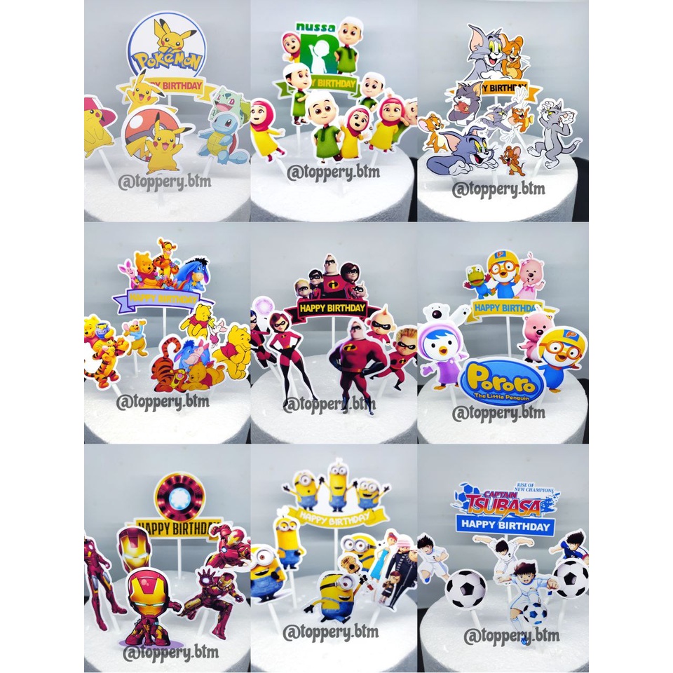 Jual [PART 2] CAKE TOPPER KARAKTER ANAK IRONMAN MOBILE LEGEND TOM ...